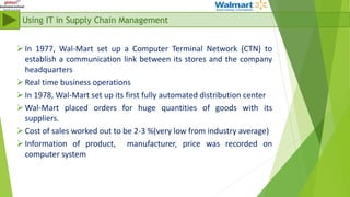 Walmart supply chain mangement | PPTX