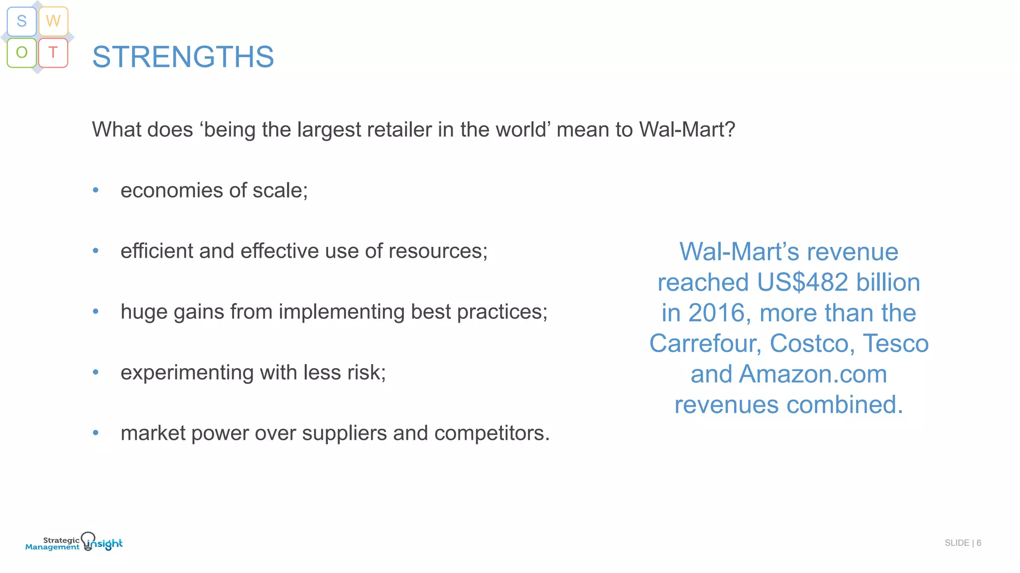 Walmart SWOT analysis 2017 | PDF