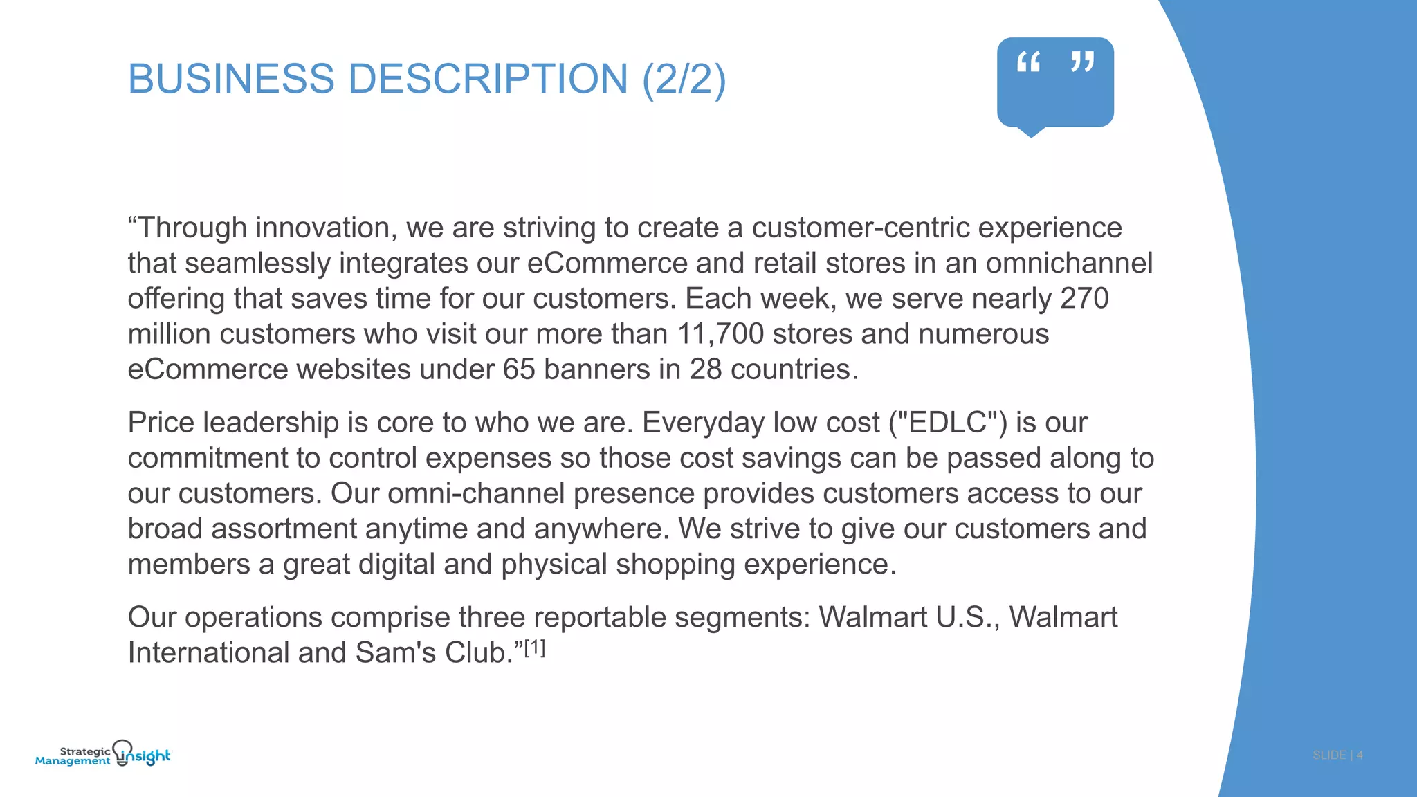 Walmart SWOT Analysis 2018 | PDF