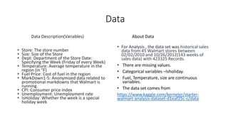 Walmart weekly sales | PPT