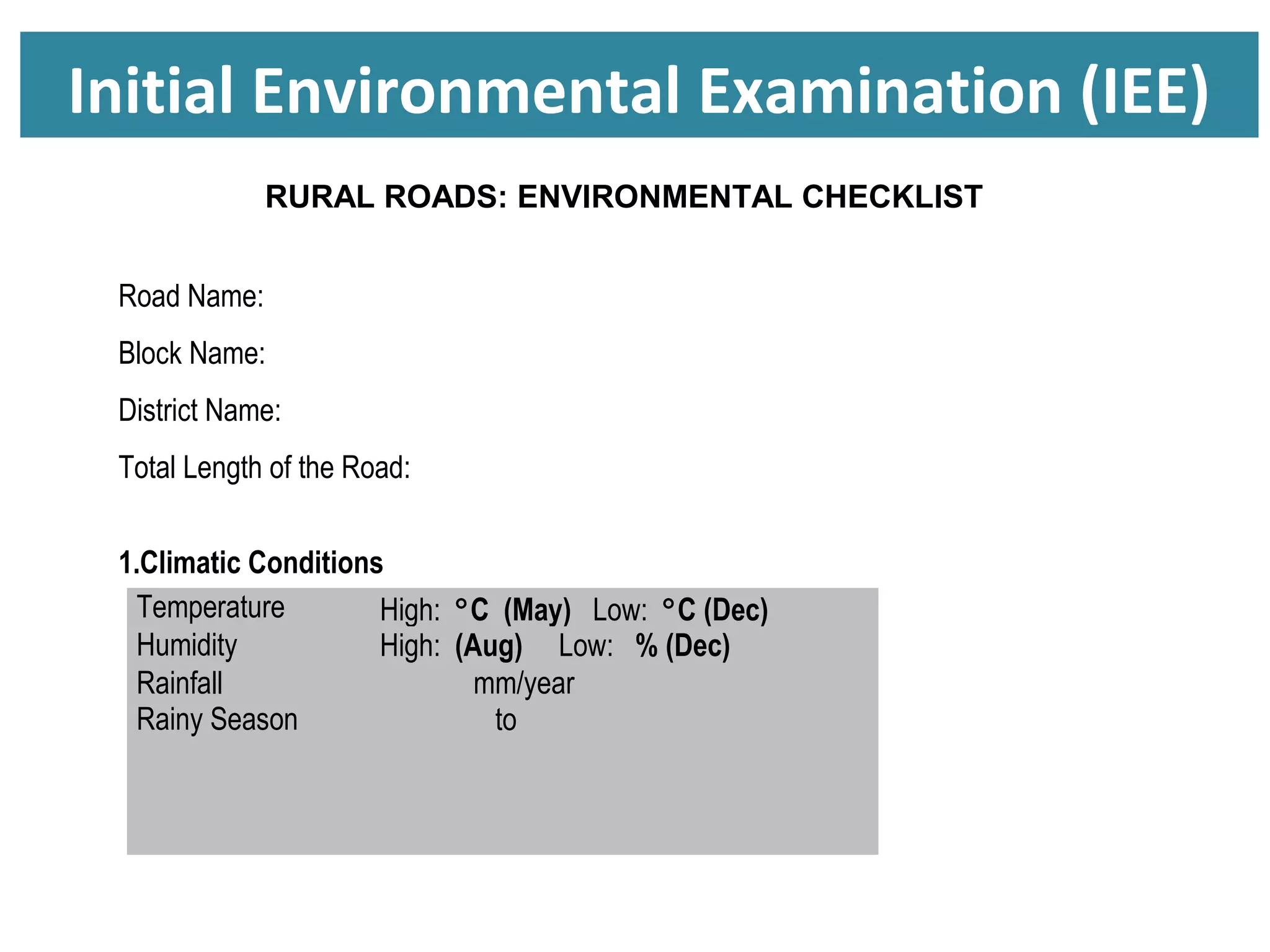 Environmental safeguards | PPT