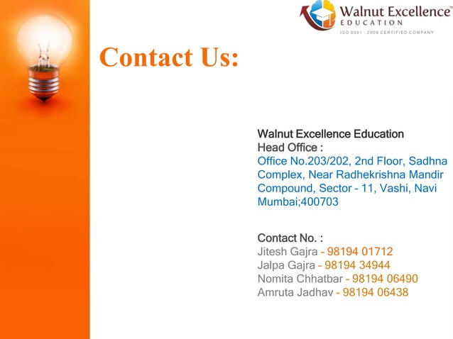 Walnut excellence education | PPTX