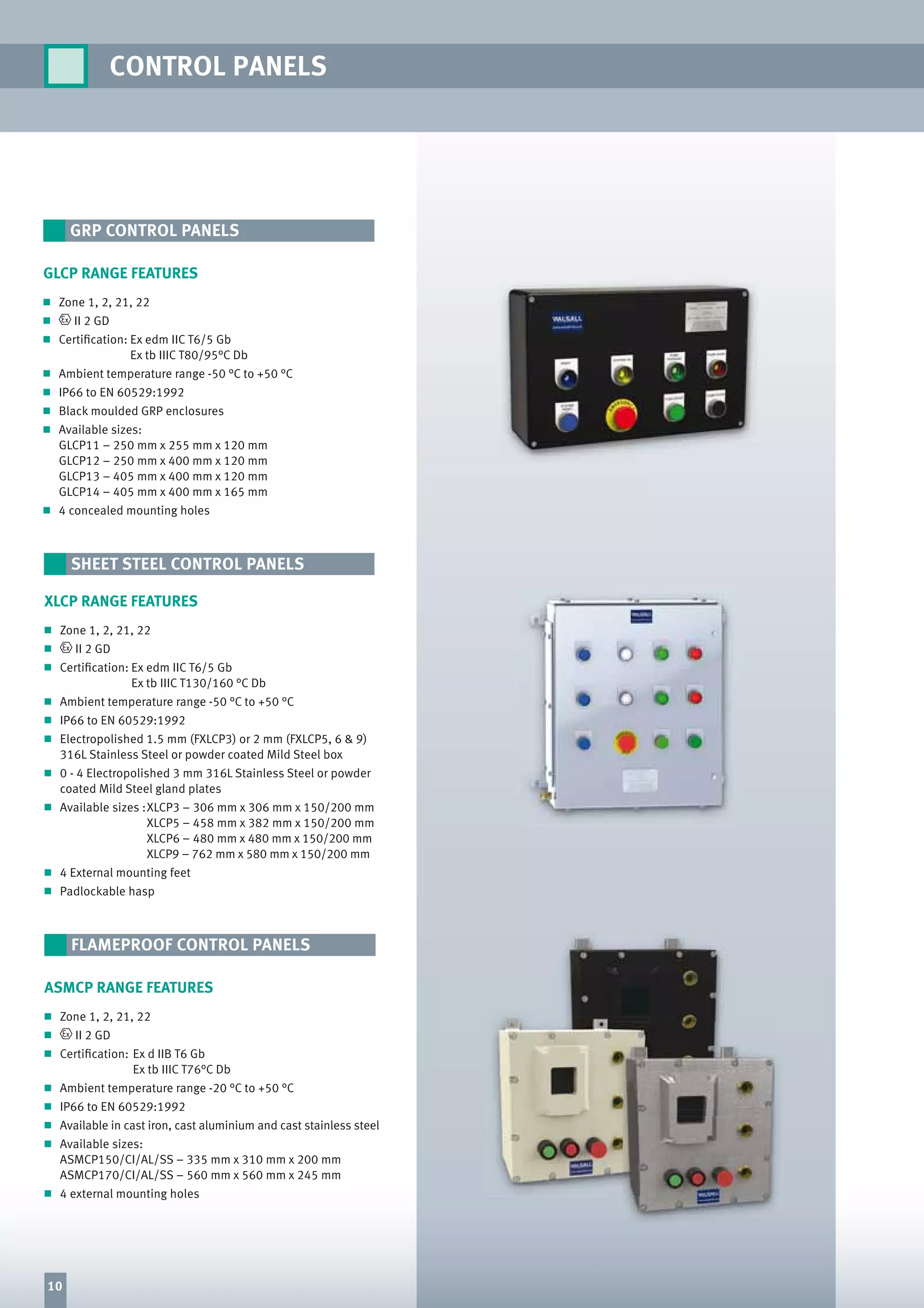 Walsall - Hazardous Area ATEX Control Stations Zone 1 & Zone 2 | PDF