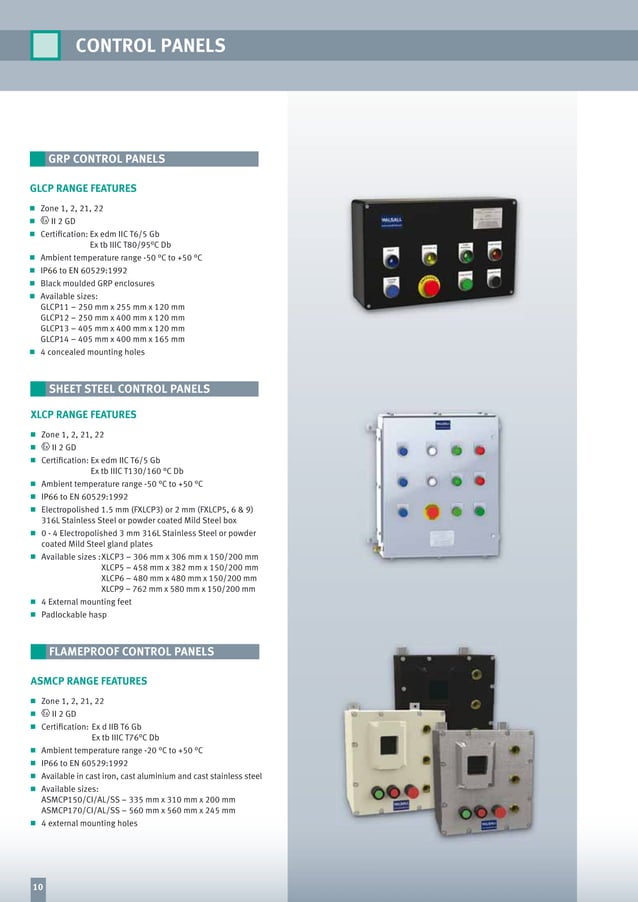 Walsall - Hazardous Area ATEX Control Stations Zone 1 & Zone 2 | PDF