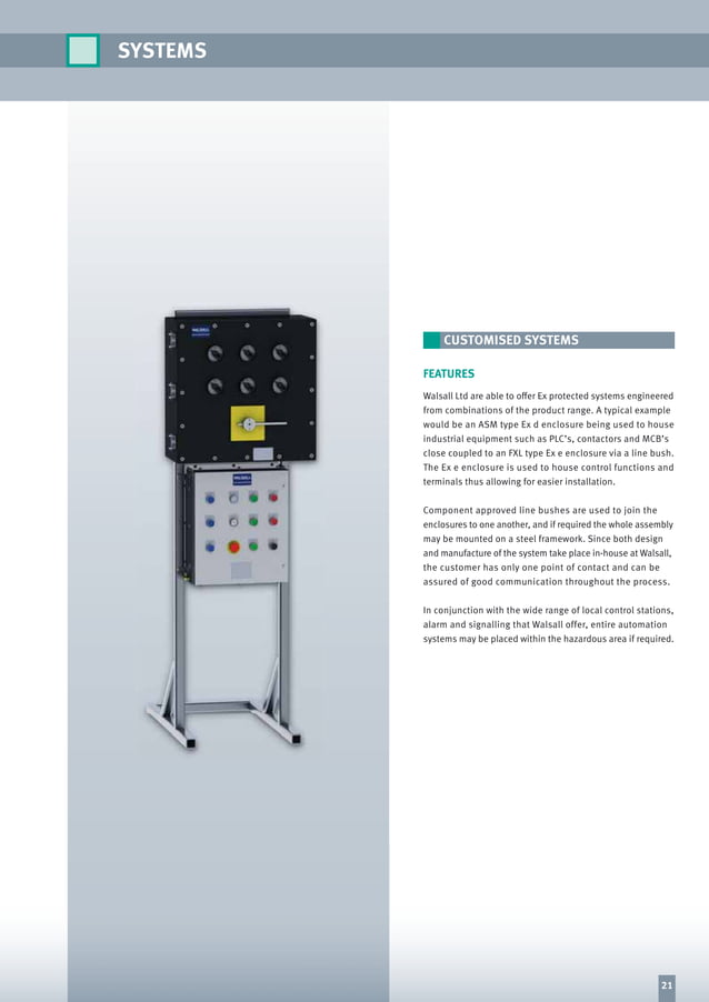 Walsall - Hazardous Area ATEX Control Stations Zone 1 & Zone 2 | PDF