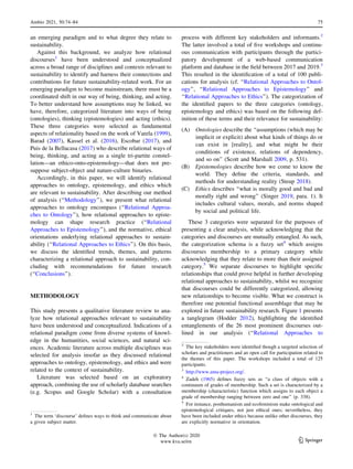 Towards a Relational Paradigm in Sustainability Research, Practice, and Education | PDF