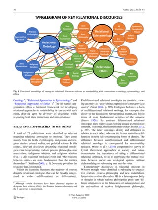 Towards a Relational Paradigm in Sustainability Research, Practice, and Education | PDF