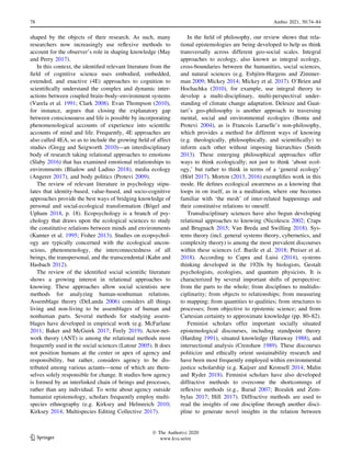 Towards a Relational Paradigm in Sustainability Research, Practice, and ...
