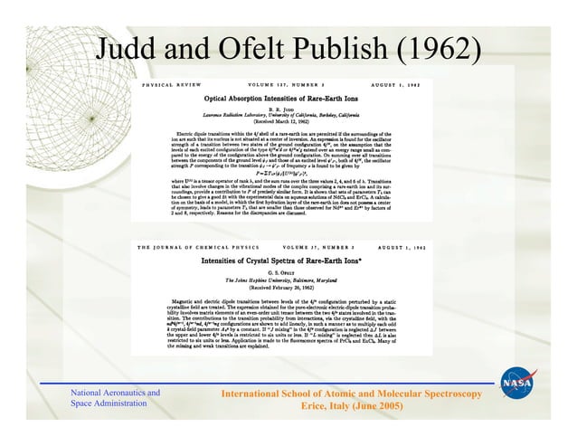 Judd-Ofelt Theory: Principles and Practices | PDF | Chemistry | Science