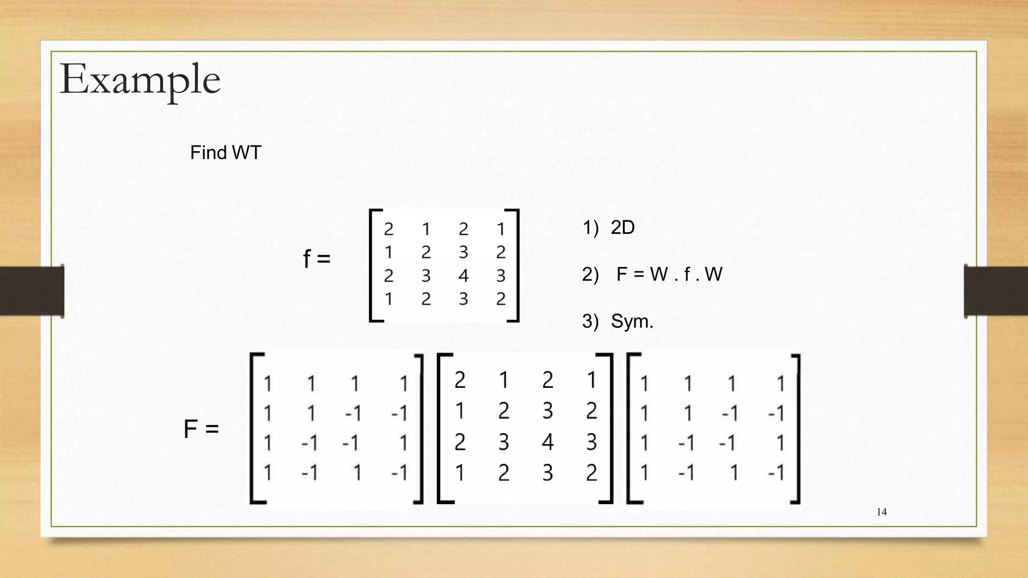 Walsh transform | PPTX