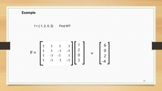Walsh transform | PPTX