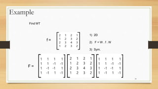 Walsh transform | PPTX