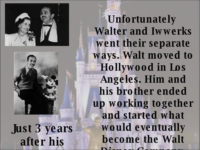 Walt Disney BIO | PPT