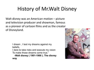 Walt disney-BBA,MBA PPT | PPT