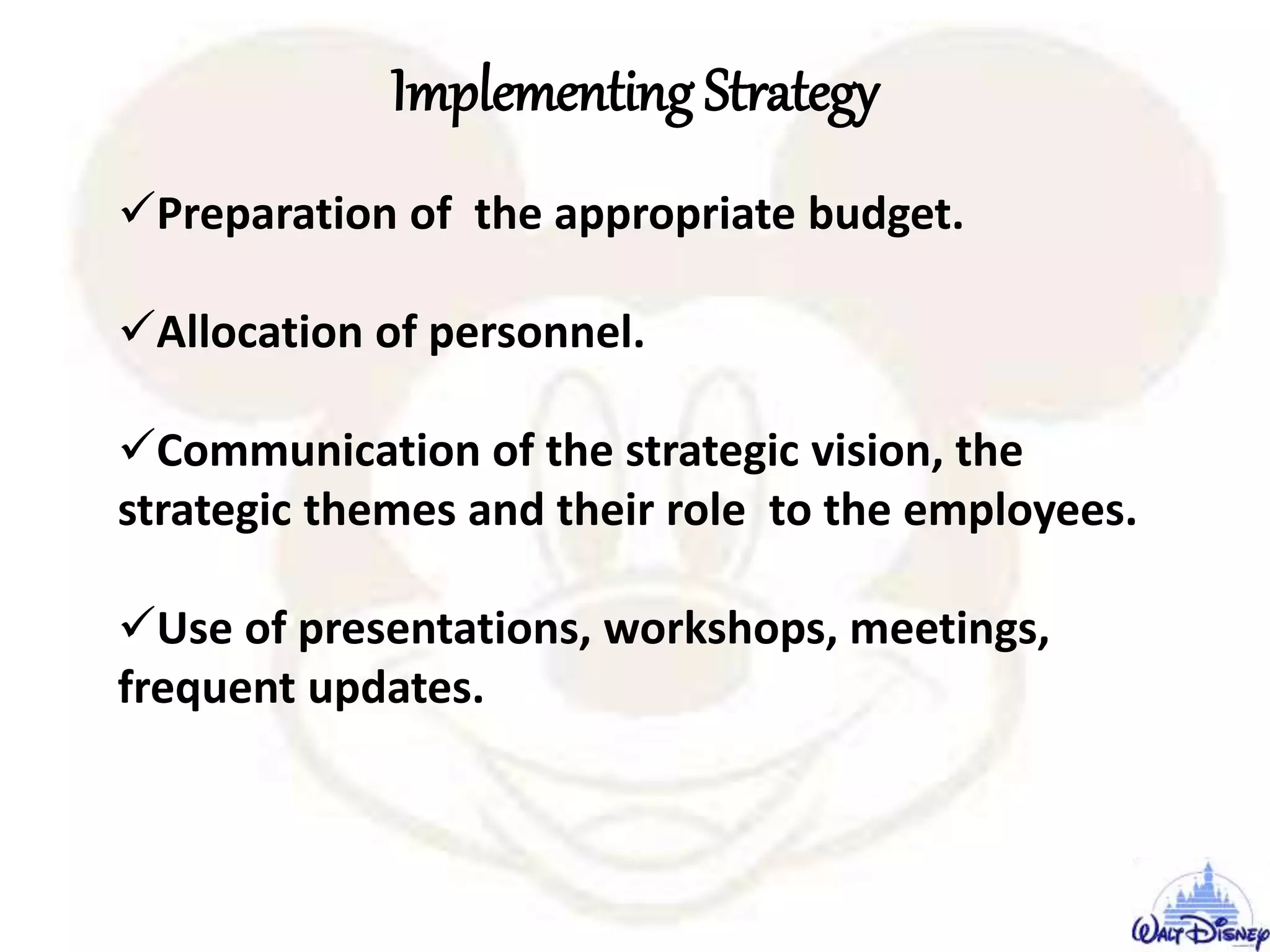 Walt Disney - An analysis of the strategic challenges | PPTX