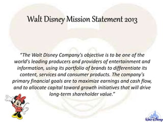 Walt Disney - An analysis of the strategic challenges | PPTX