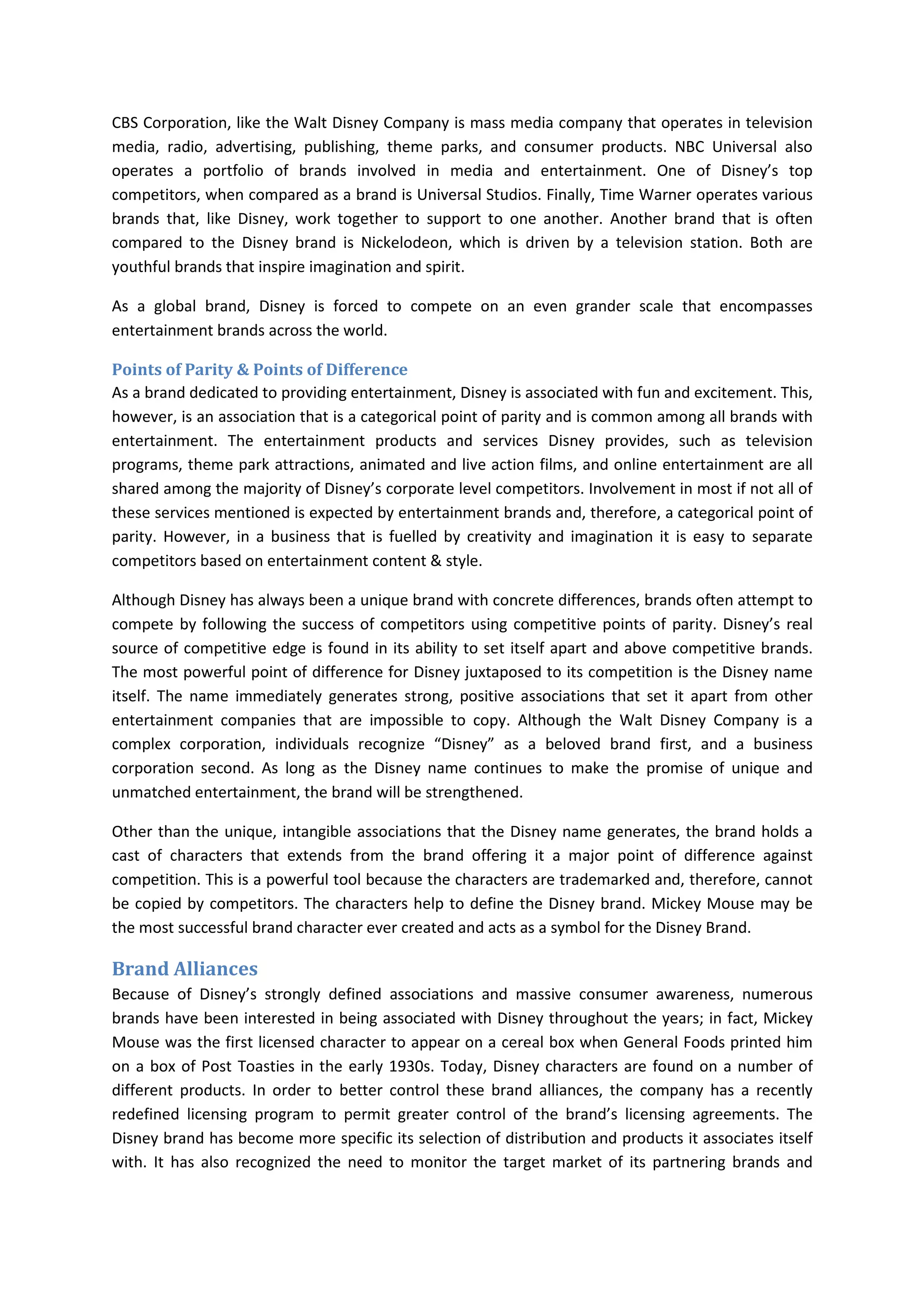 Brand Management - Walt Disney (Case Study) | PDF