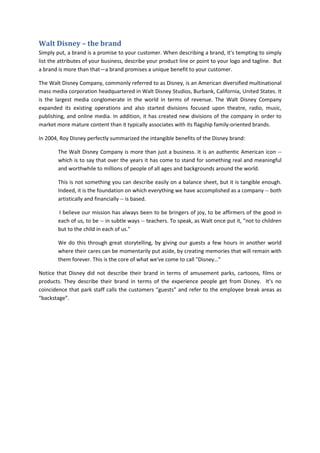 Brand Management - Walt Disney (Case Study) | PDF