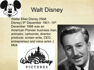 Walt disney animations | PPTX