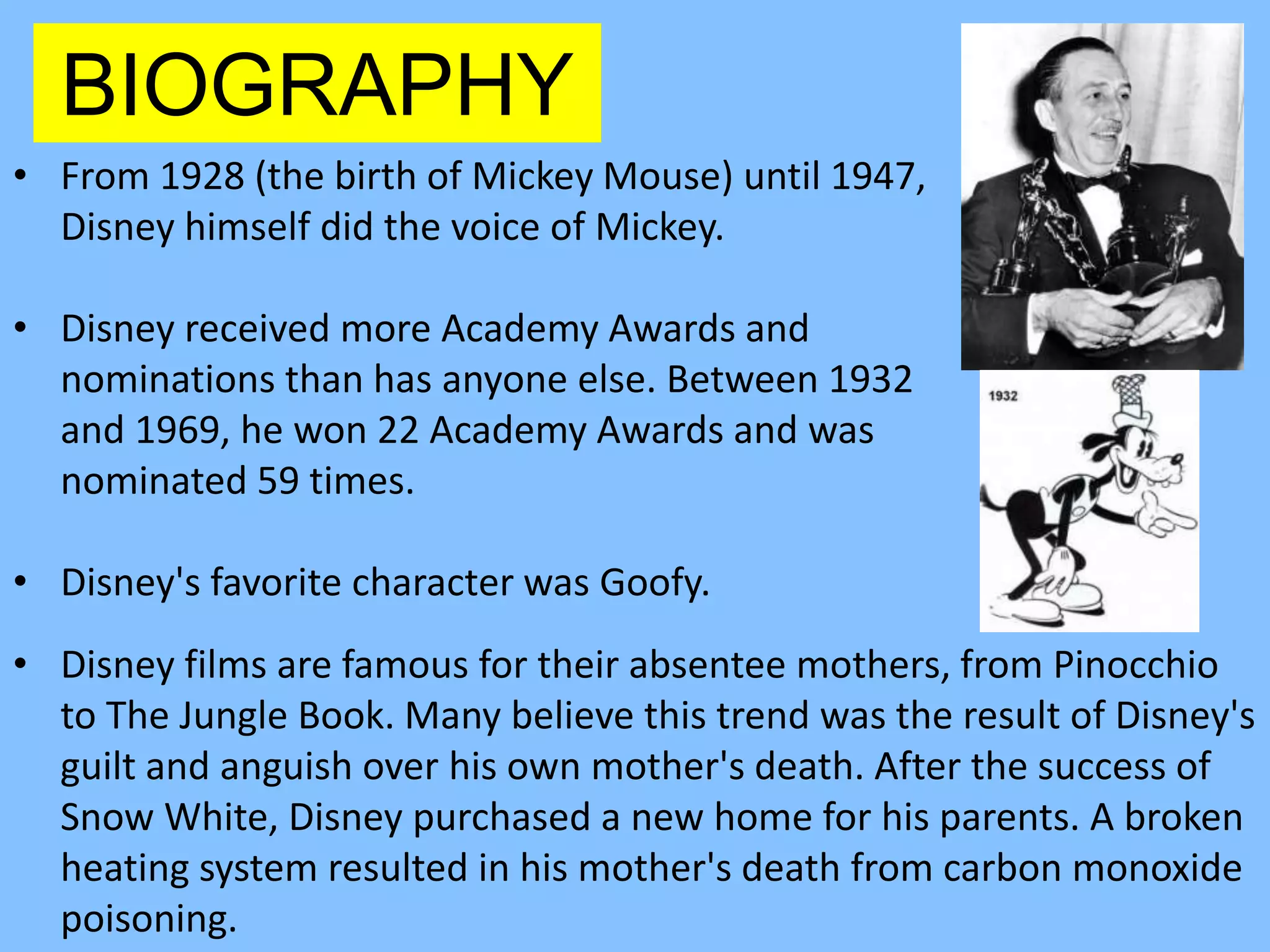Walt disney biography | PPTX