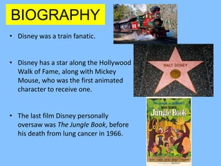 Walt disney biography | PPTX