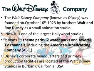 Walt disney case study | PPTX