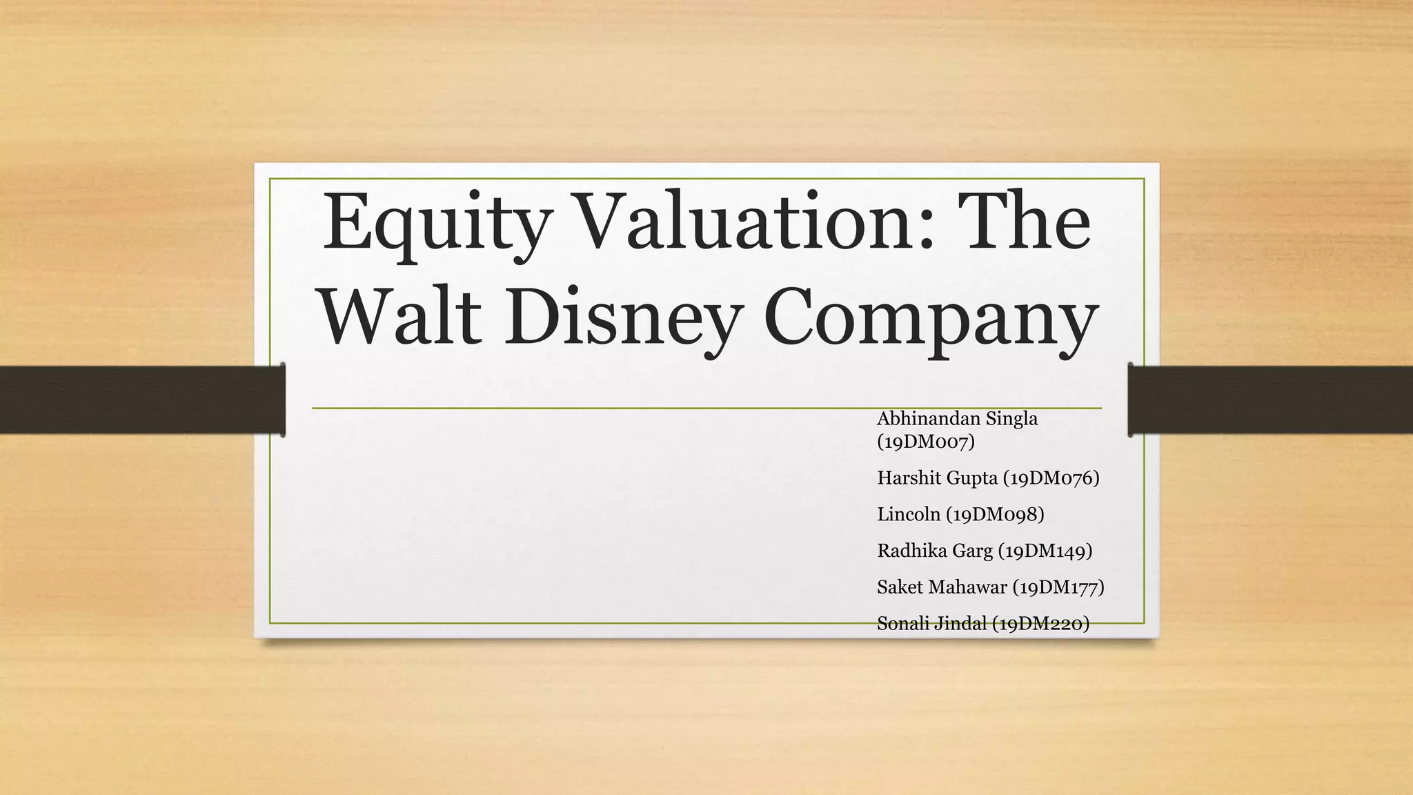 Walt disney case study | PPTX
