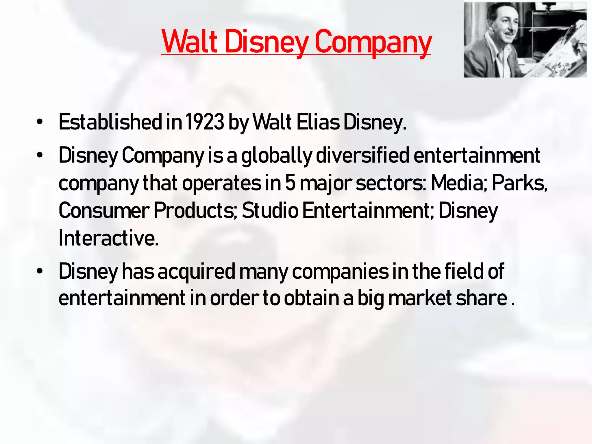 Walt Disney Case Study Pptx