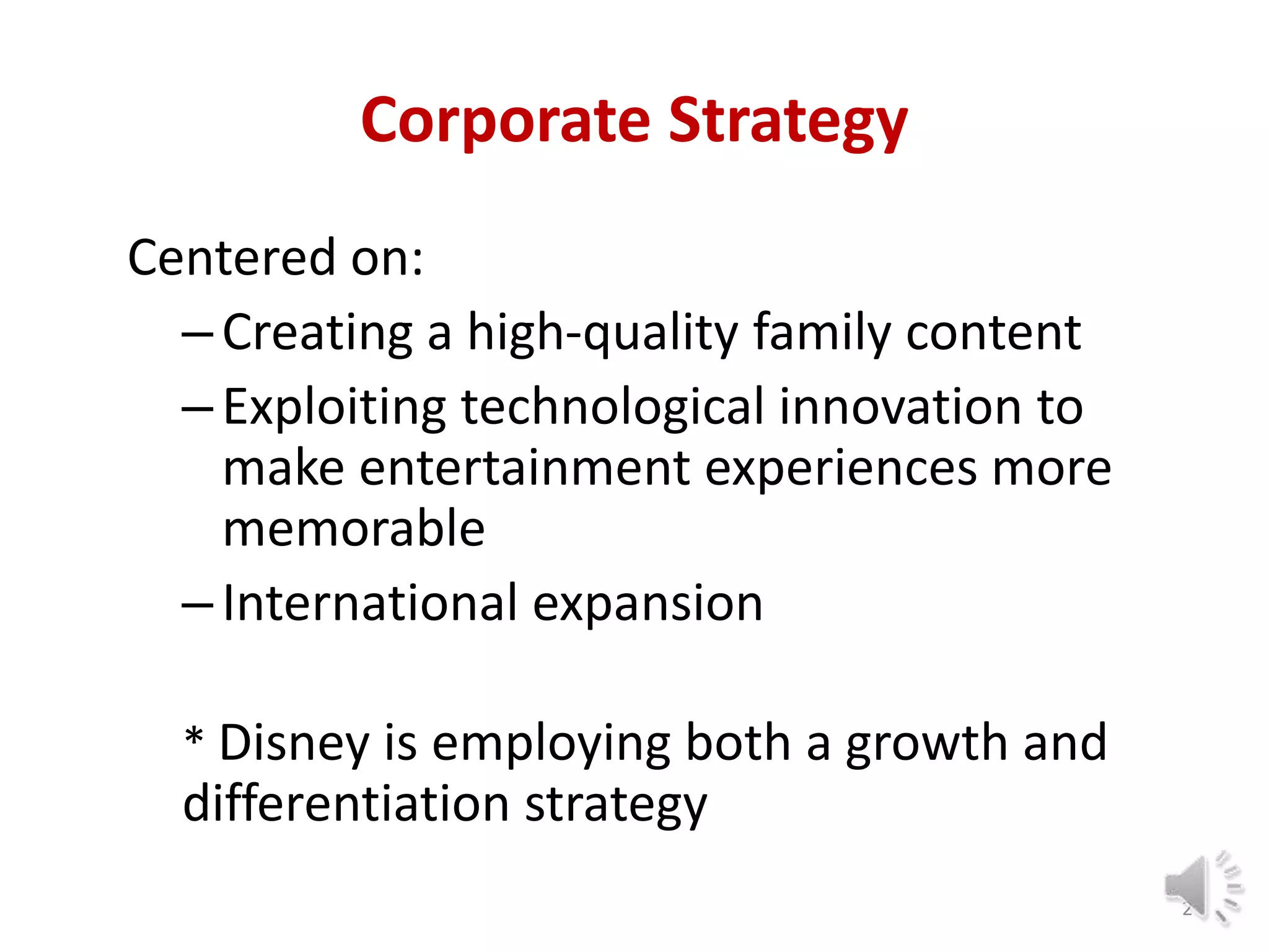 Walt disney Case Analysis | PPTX