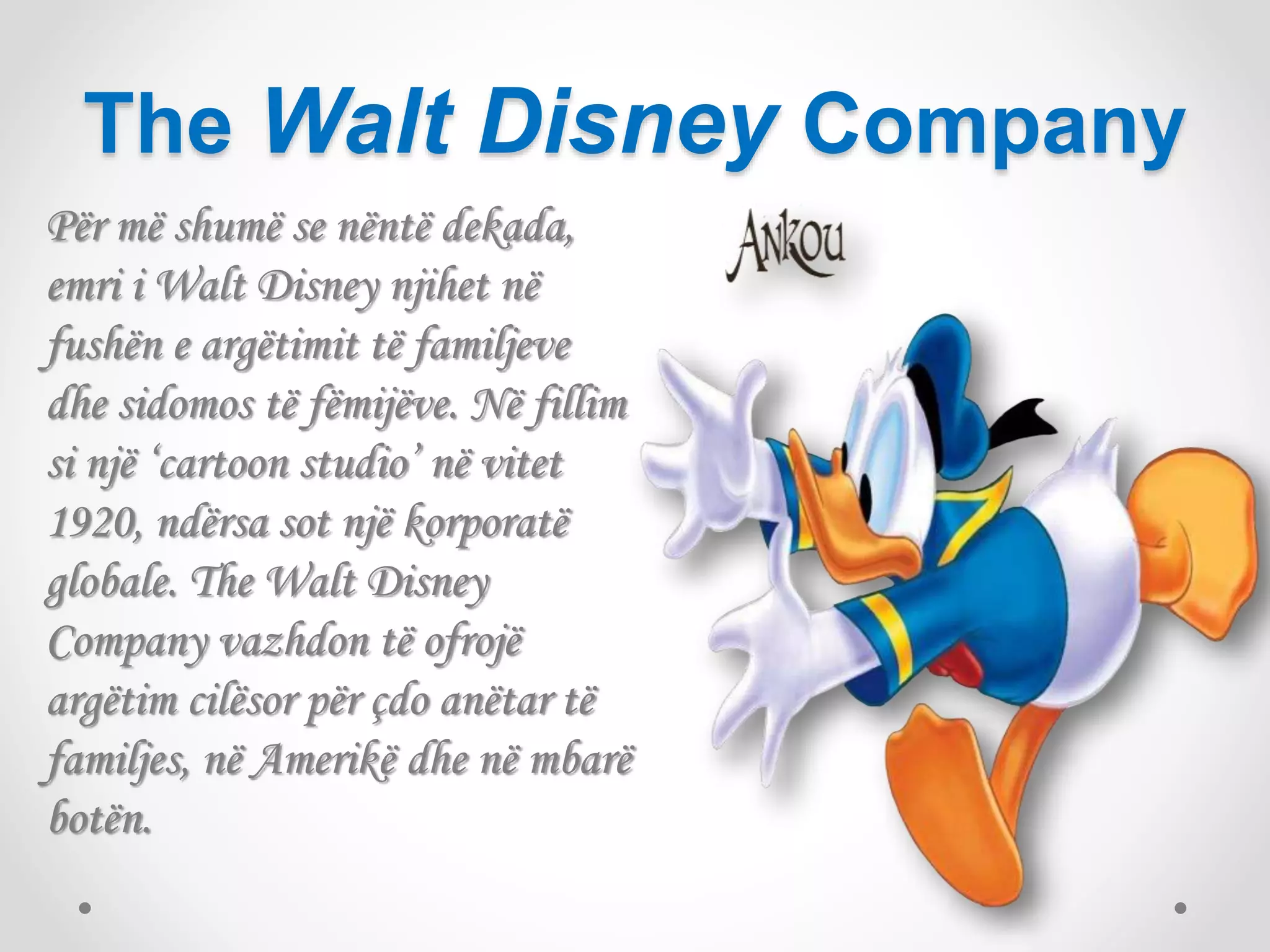 Walt disney company | PPSX