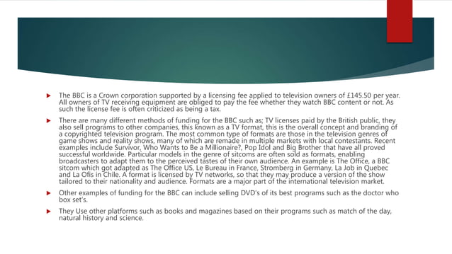 The Walt disney company and The BBC | PPT