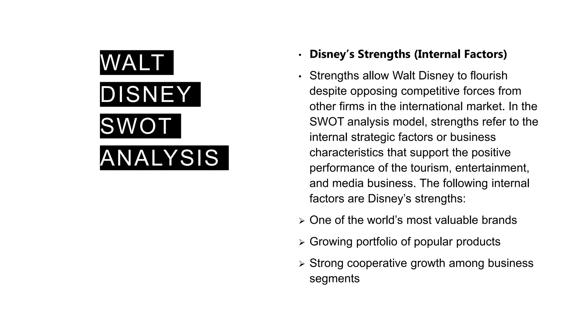 Walt Disney Company.pptx managing strategic management and overall ...