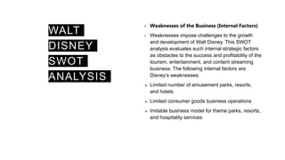 Walt Disney Company.pptx managing strategic management and overall ...