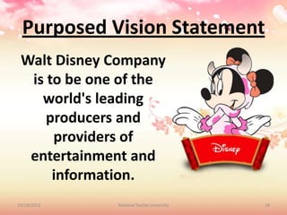 Walt Disney Company (Case Study) | PPT