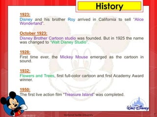 Walt Disney Company (Case Study) | PPTX