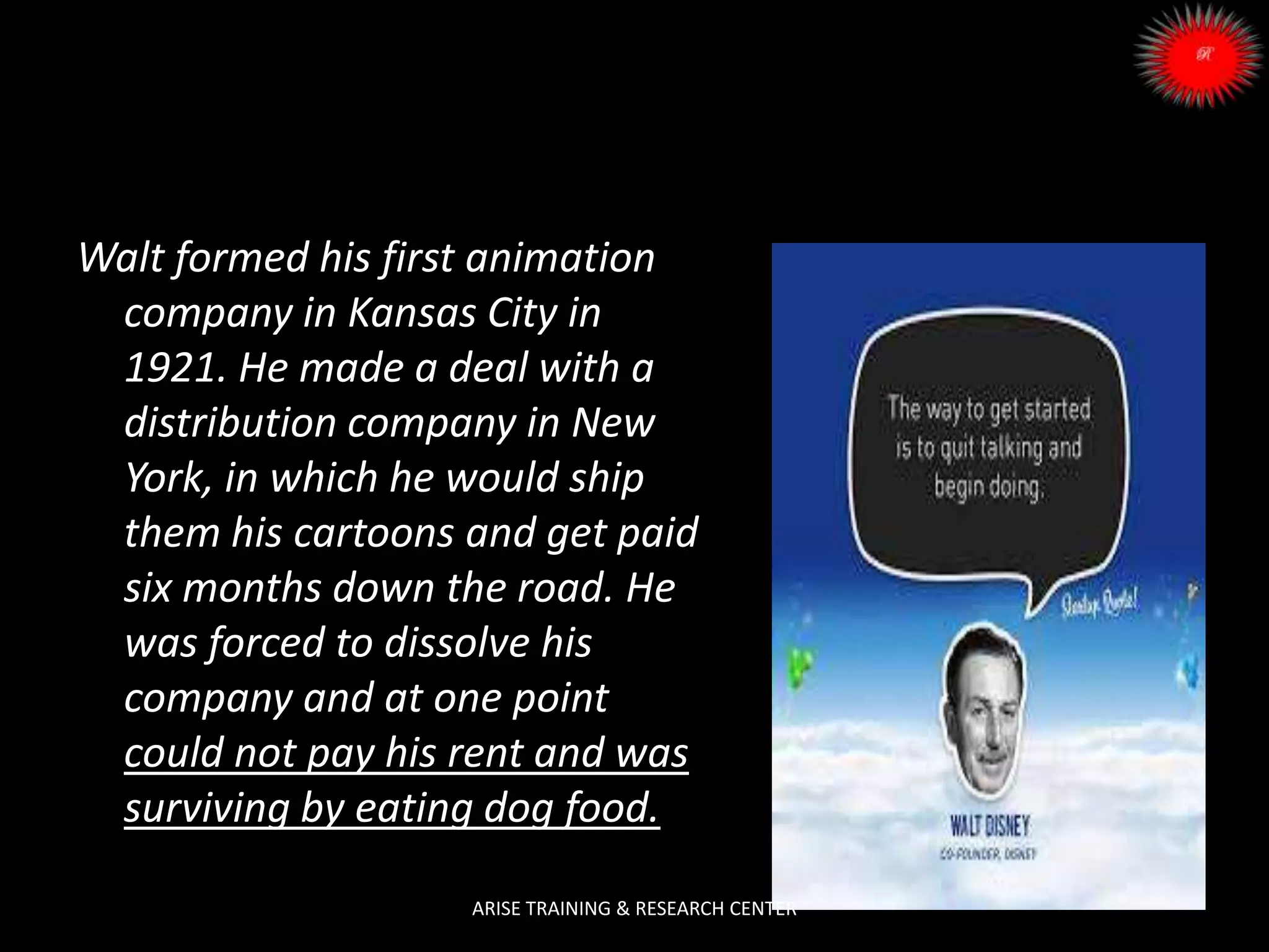 Walt disney failure = inspiration | PPSX