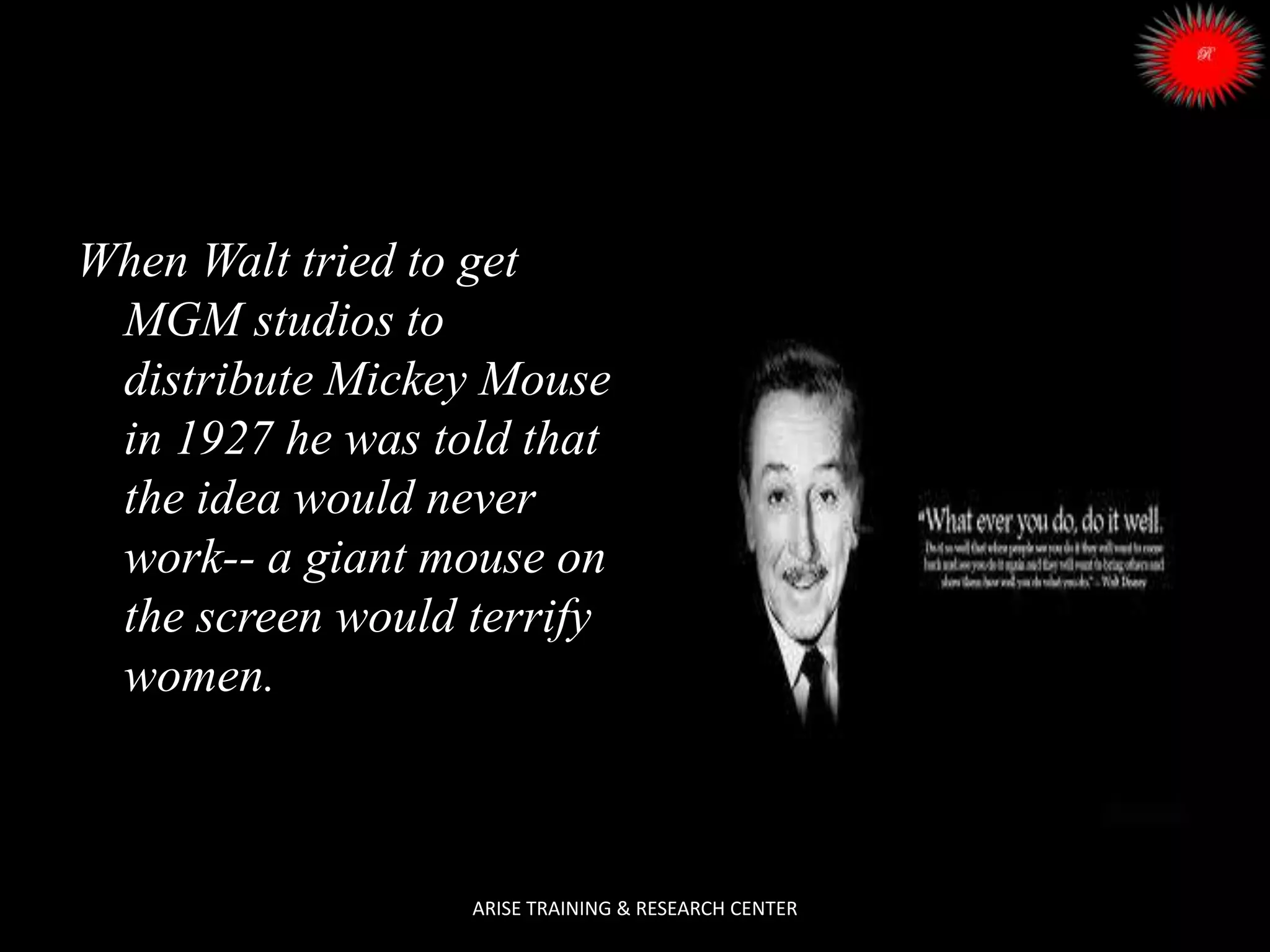 Walt disney failure = inspiration | PPSX