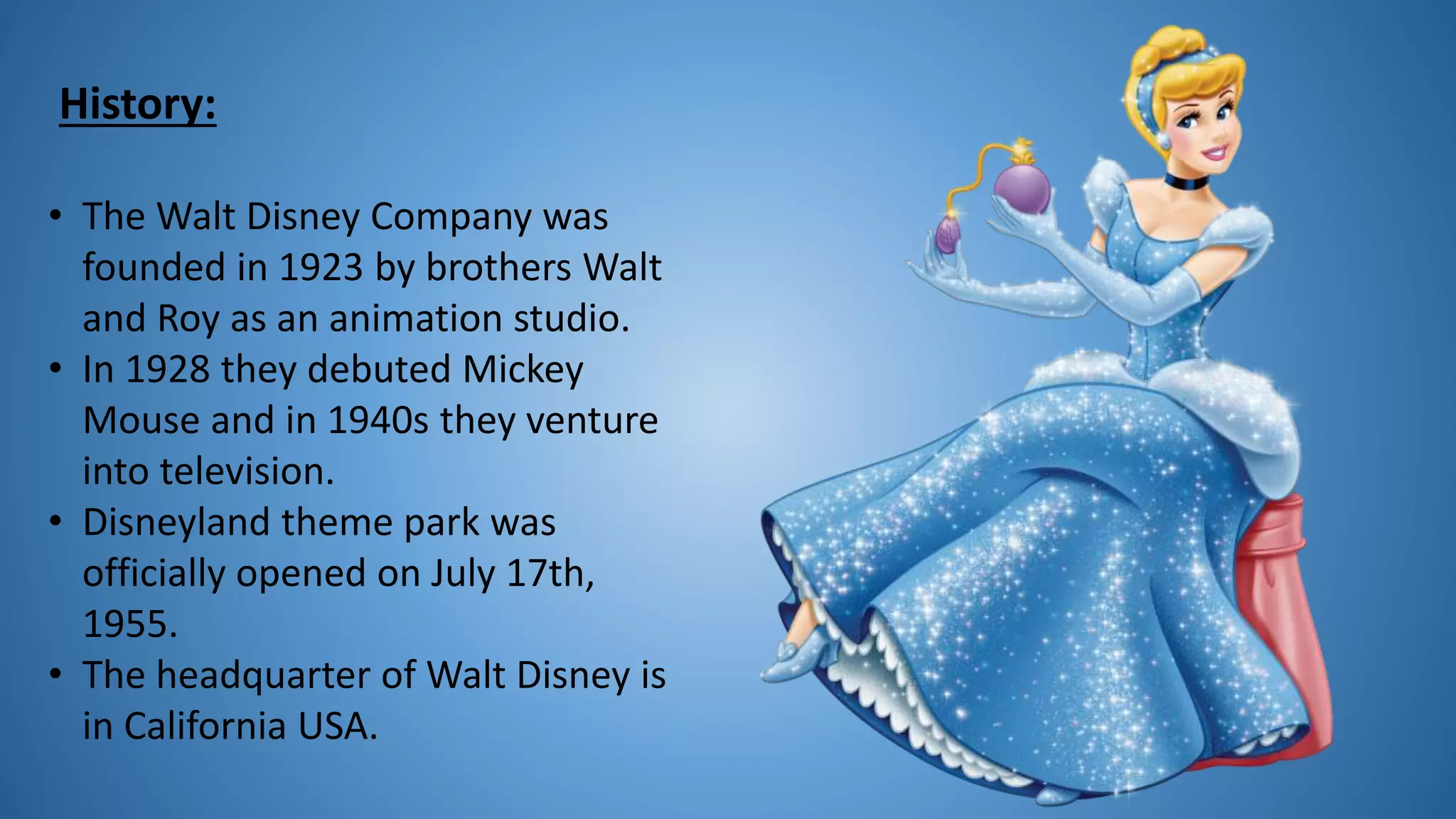 Presentation on Walt Disney | PPTX