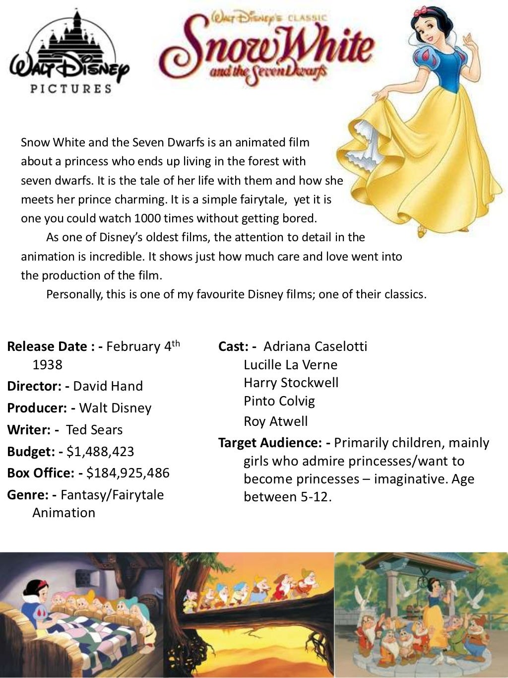 Walt disney pictures case study