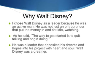 Walt disney project | PPTX