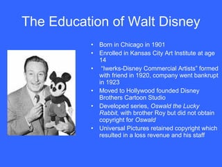 Walt Disney success story | PPT