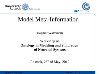 Bio-Model Meta-Information and SED-ML | PDF