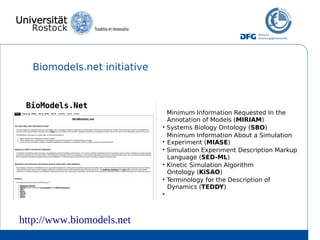 Bio-Model Meta-Information and SED-ML | PDF