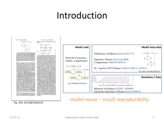 Possibilities for integrating model-related data in computational ...