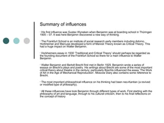 Walter Benjamin Presentation | PPT | Books and Literature