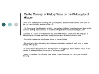 Walter Benjamin Presentation | PPT