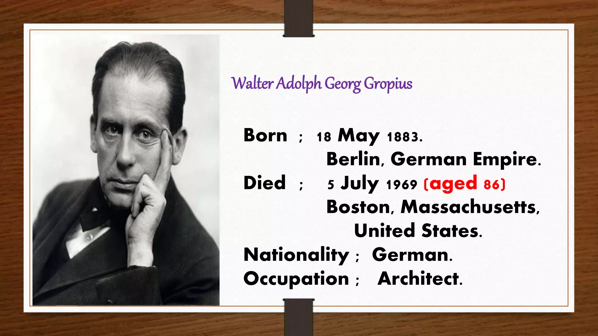 Walter Gropius | PPTX