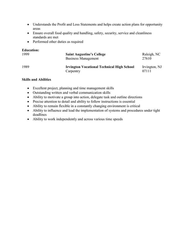 Walter byrd reume | DOCX