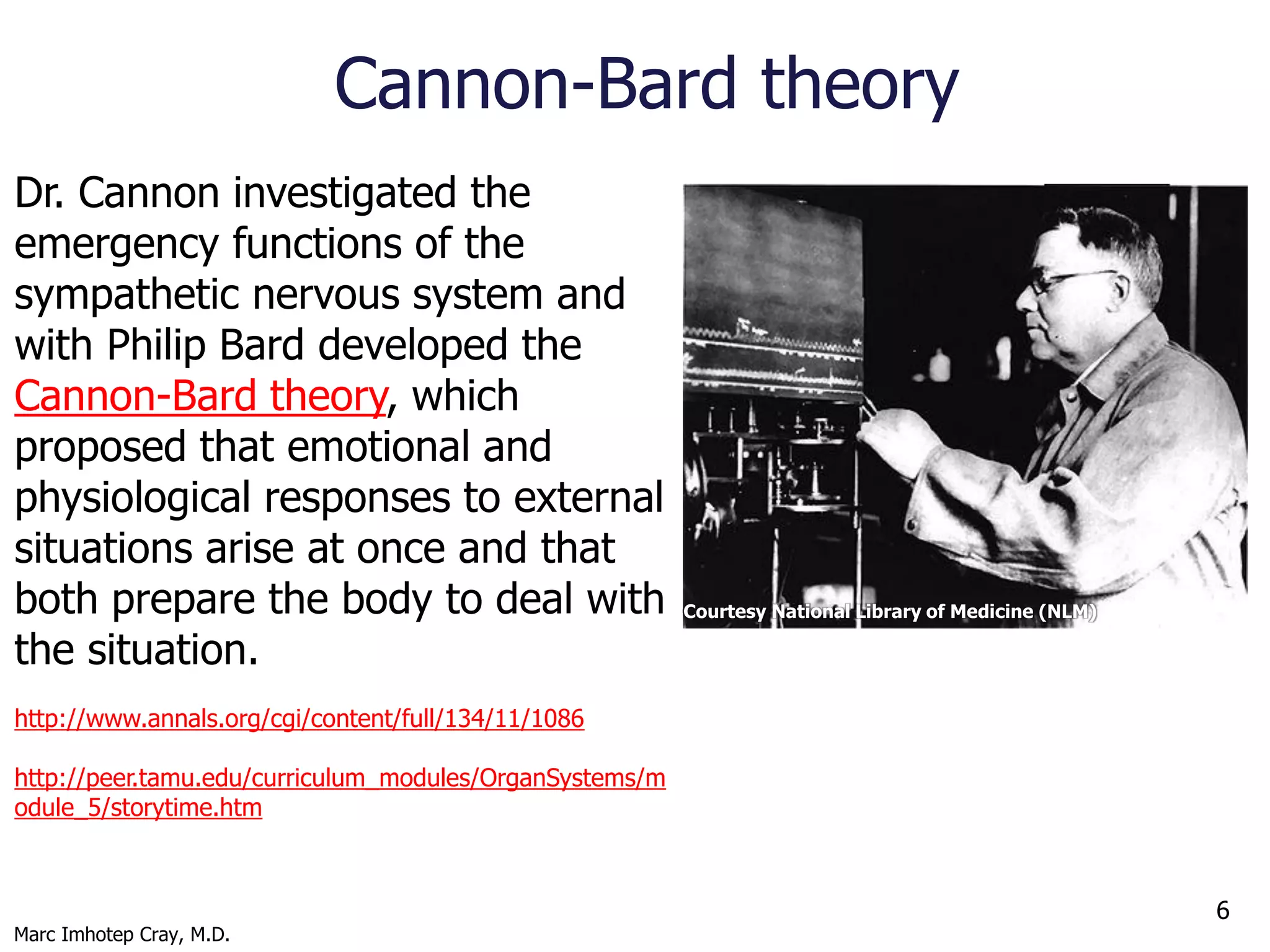 Walter Cannon, Homeostasis and the Physiological Response to Stress | PDF