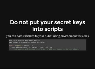 An introduction to Hubot - CloudConf 2015 - Turin Italy | PPT